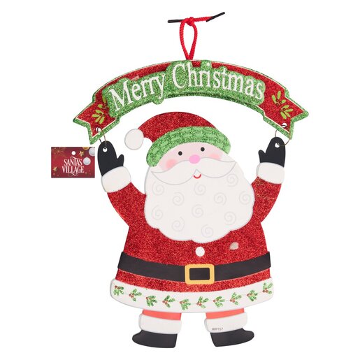Santa's Village Light Up Hanging Santa | PnP