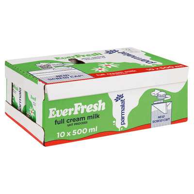 Everfresh Full Cream Long Life Milk 10 x 500ml | PnP