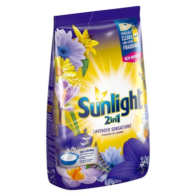 Sunlight Lavender Sensations 2in1 Hand Washing Powder Detergent 2kg | PnP