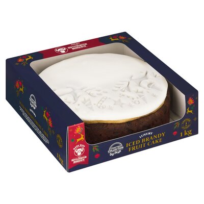 Crafted Collection Christmas Luxury Iced Brandy Fruit Cake 1kg | PnP