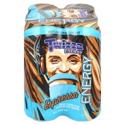 Twizza Energy Espresso Energy Drink 500ml x 4 | PnP
