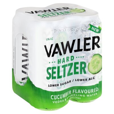Vawter Hard Seltzer Cucumber Can 4 x 440ml | PnP