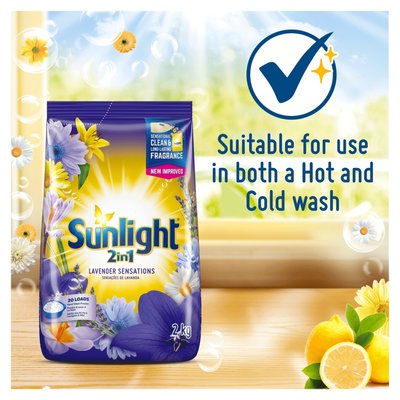 Sunlight Lavender Sensations 2in1 Hand Washing Powder Detergent 2kg | PnP
