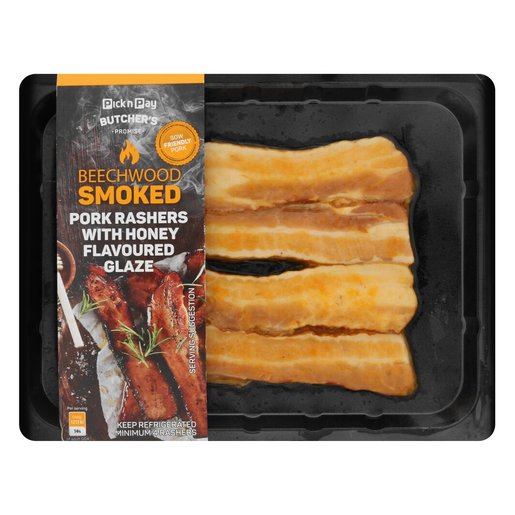 PnP Smoked Honey Glazed Pork Rashers p/kg | PnP