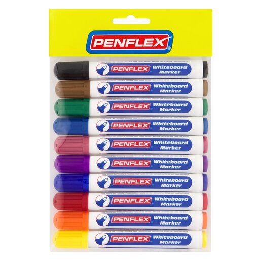 Penflex Whiteboard Markers 10 Pack | PnP