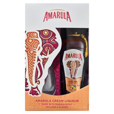 Amarula Liqueur 750ml with 2 Glasses in Gift Pack | PnP