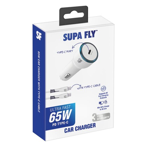 Supa Fly Type-C Cable Car Charger 65W | Smart Price Specials | PnP Home