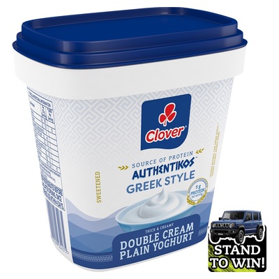 Clover Authentikos Greek Style Plain Double Cream Yoghurt 150g | PnP