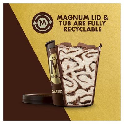 Magnum Classic Vanilla Flavoured Ice Cream Tub 440ml | PnP