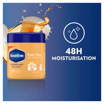 Vaseline Intensive Care Even Tone Moisturizing Body Cream for All Skin ...