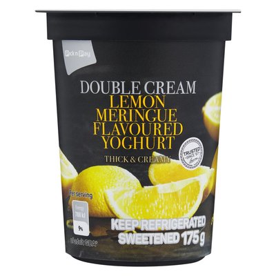 PnP Double Cream Lemon Meringue Yoghurt 175g | Smart Price Specials ...