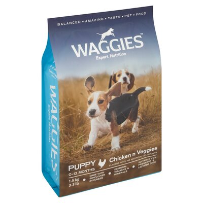Waggies Puppy Chicken And Veggies 1.5kg | PnP