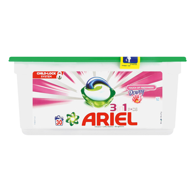 Ariel Liquid Pods Touch of Downy Capsules 30 Pack | PnP