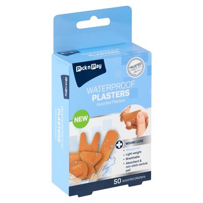 PnP Assorted Waterproof Plasters 50 Pack | PnP