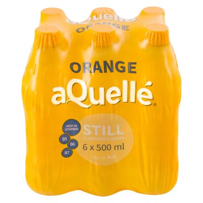 aQuelle Orange Flavoured Still Water 500ml x 6 | PnP