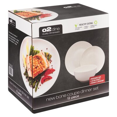 O2 New Bone White Coupe Dinner Set 12 Piece | Smart Price Specials ...