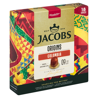 Jacobs Origins Colombie Coffee Capsules 18 Pack | PnP