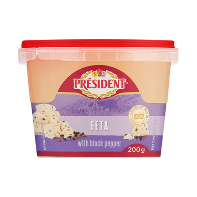 President Feta with Black Pepper 200g x 12 | PnP