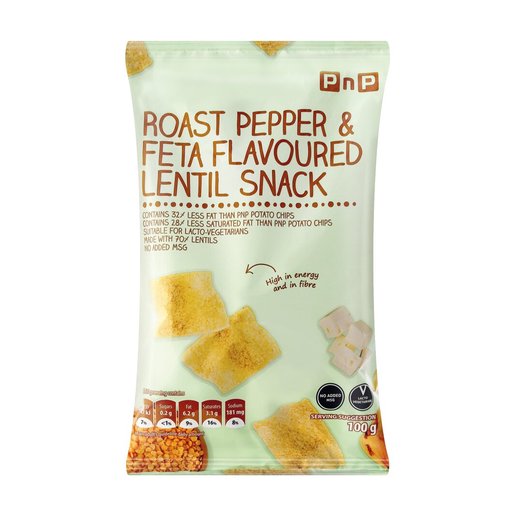PnP Roast Pepper & Feta Flavoured Lentil Snack 100g | PnP
