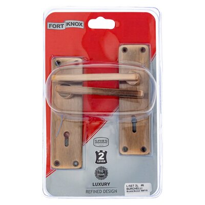 Fort Knox 2-Lever No.6 Burchell Brushed Bronze Lockset | Smart Price ...