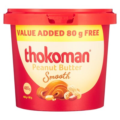 Thokoman Peanut Butter Smooth 400g + 80g | PnP