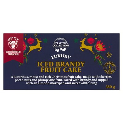 Crafted Collection Iced Brandy Fruit Cake 350g | PnP