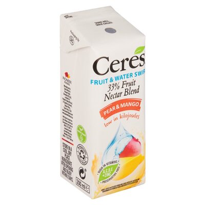 Ceres Fruit & Water Swirl Juice Pear & Mango 200ml | PnP