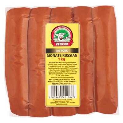 Vencor Monate Russian Saus No Pork 830g | PnP