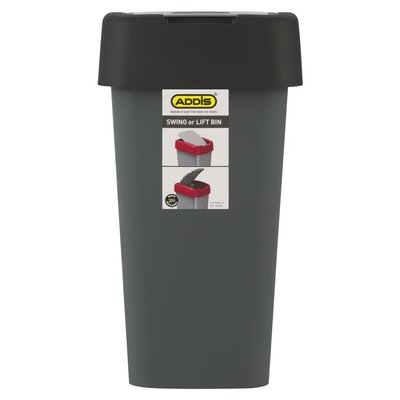 Addis 25L Swing & Lift Bin Dark Grey x 3 | PnP