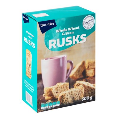 PnP Wholewheat & Bran Rusks 500g | PnP