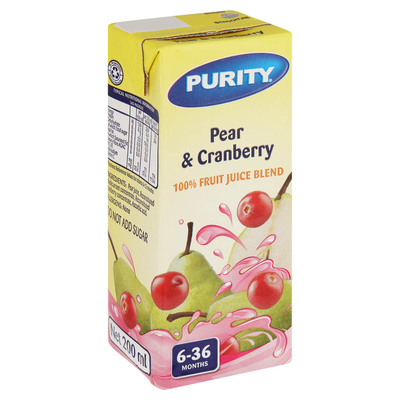 Purity Pear and Cranberry Juice 200ml | PnP