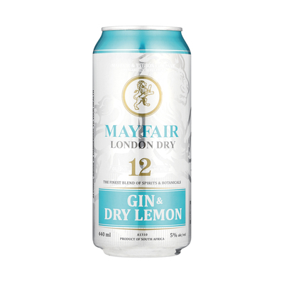 Belgravia Gin & Dry Lemon Can 440ml | PnP