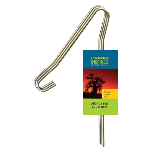 Livelekker Anchor Peg 200mm x 4mm 5 Pack x 3840 | PnP