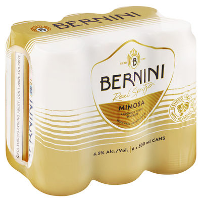 Bernini Mimosa Sparkling Spritzer 6 x 500ml | PnP