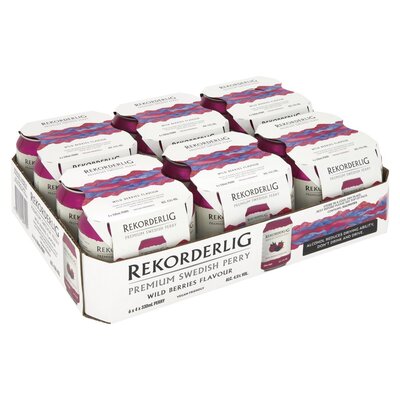 Rekorderlig Wild Berries Flavour Premium Swedish Perry Cans 24 x 330ml ...