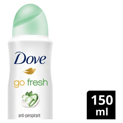 Dove Go Fresh Cucumber & Green Tea Antiperspirant Deodorant Body Spray ...