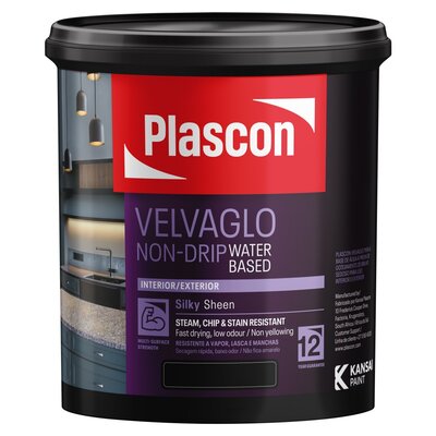 Plascon Velvaglo Non Drip Water Based White Paint 5L | Smart Price ...