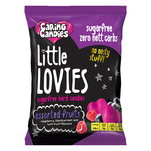 Caring Candies Sugar Free Assorted Fruit Hard Candies 100g | PnP