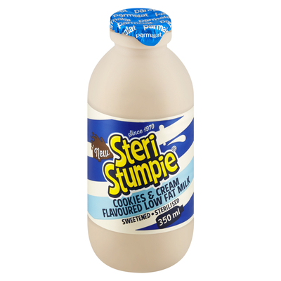 Steri Stumpie Cookies & Cream Flavoured Low Fat Milk 350ml | PnP