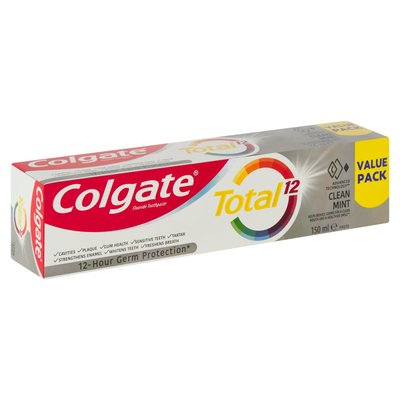 Colgate Total 12 Clean Mint Antigerm Multibenefit Toothpaste 150ml | PnP