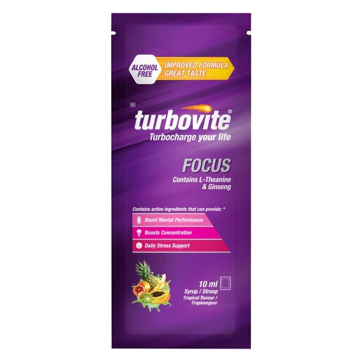 Turbovite Focus Alcohol Free Syrup 10ml | PnP