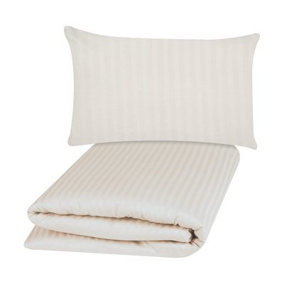 Inspired Duvet Dobby Striped Stone Set Three Quarter | PnP