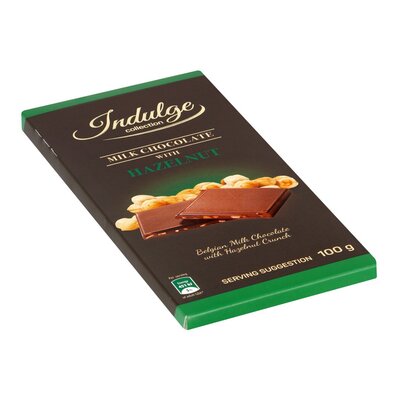 Indulge Milk Chocolate with Hazelnut Slab 100g | PnP