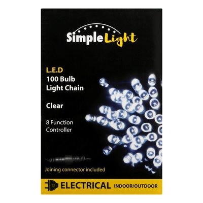 Simple Light 100 Led Bulb Multi Colour Light Chain | PnP