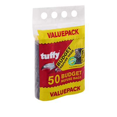 Tuffy Budget Black Refuse Bag 50 Pack | PnP