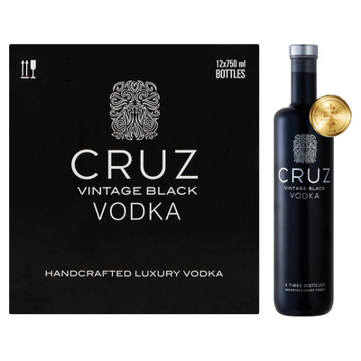 Cruz Vintage Black Vodka 750ml x 12 | PnP