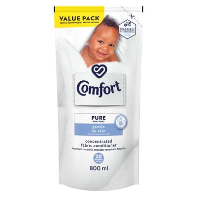 Comfort Pure Concentrated Laundry Fabric Softener Refill for Sensitive ...