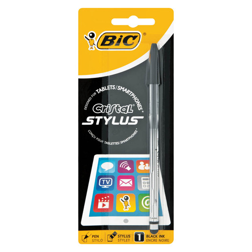 Bic Crystal Stylus Black 1up | PnP