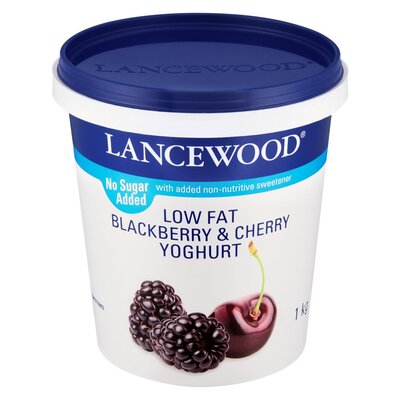 Lancewood Low Fat Blackberry & Cherry Yoghurt 1kg | PnP