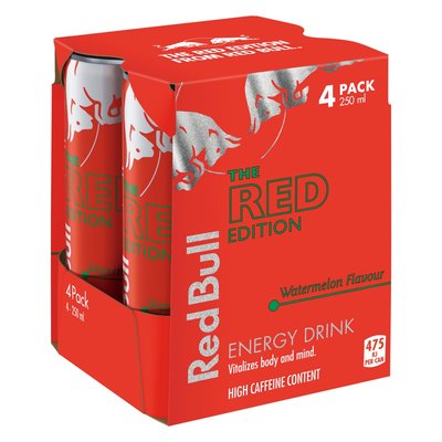 Red Bull Energy Drink Summer Edition Watermelon 4 x 250ml | Smart Price ...